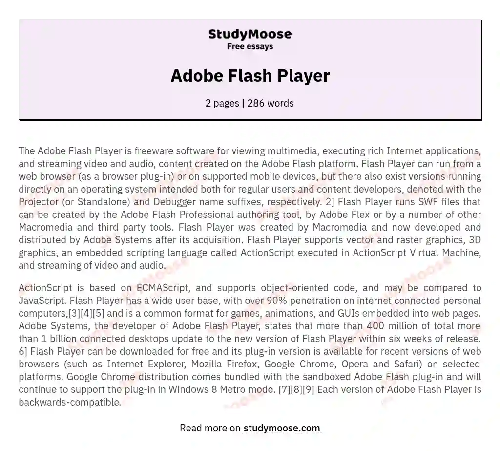 adobe-flash-player-free-essay-example