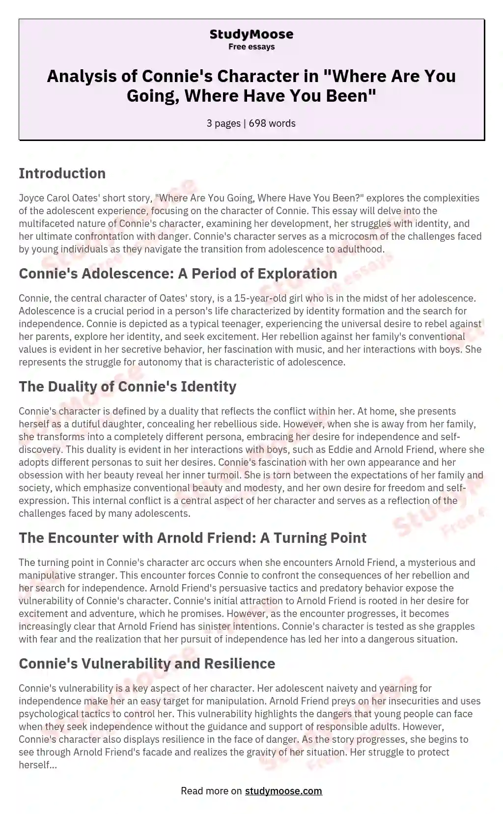  Character Analysis Essay Example How To Write A Character Analysis 