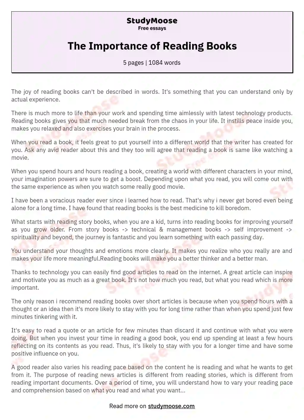 Paragraph On Importance Of Reading Topics In English Vrogue co