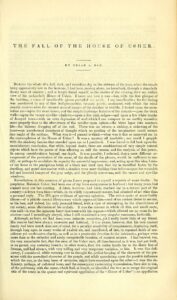 Essays on "The Fall of the House of Usher" - Book Summary & Free Paper ...