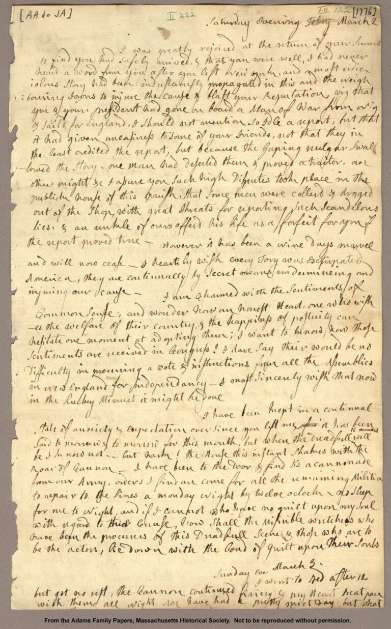 Essays on "Abigail Adams's Letter to John Adams" - Book Summary & Free ...